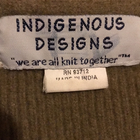 Indigenous Designs | Sweaters | Vintage Indigenous Designs Knit Wool ...